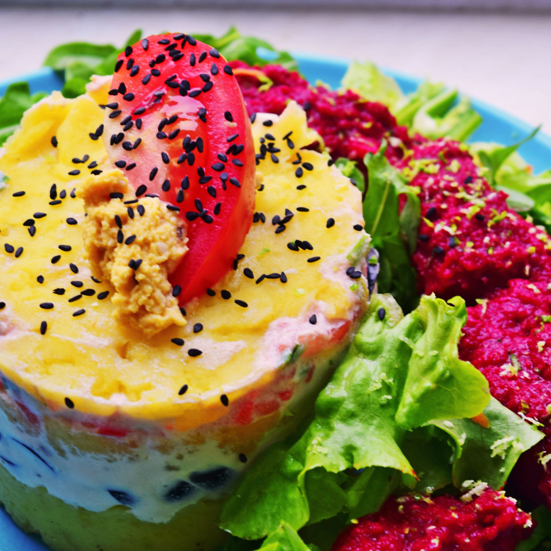 Causa Limena | Free Vegan Meal Planning | Veahero