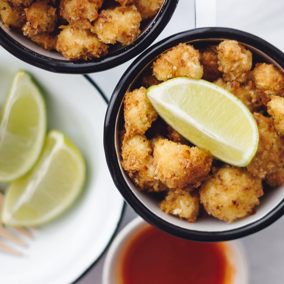 Chili Lime Cauliflower Popcorn | Free Vegetarian Meal Plans | Veahero