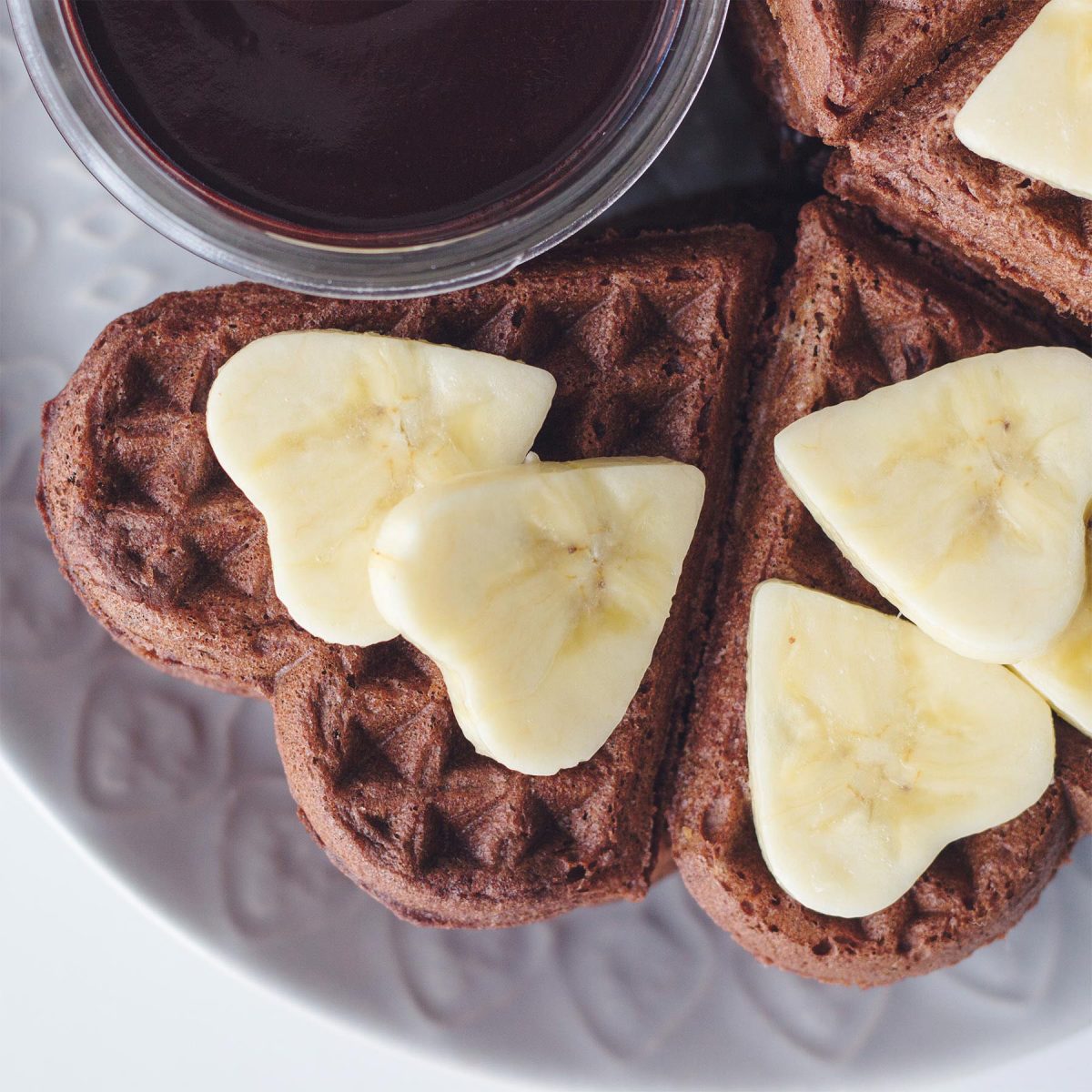 Double Chocolate Belgian Waffles | Free Vegetarian Meal Plans | Veahero