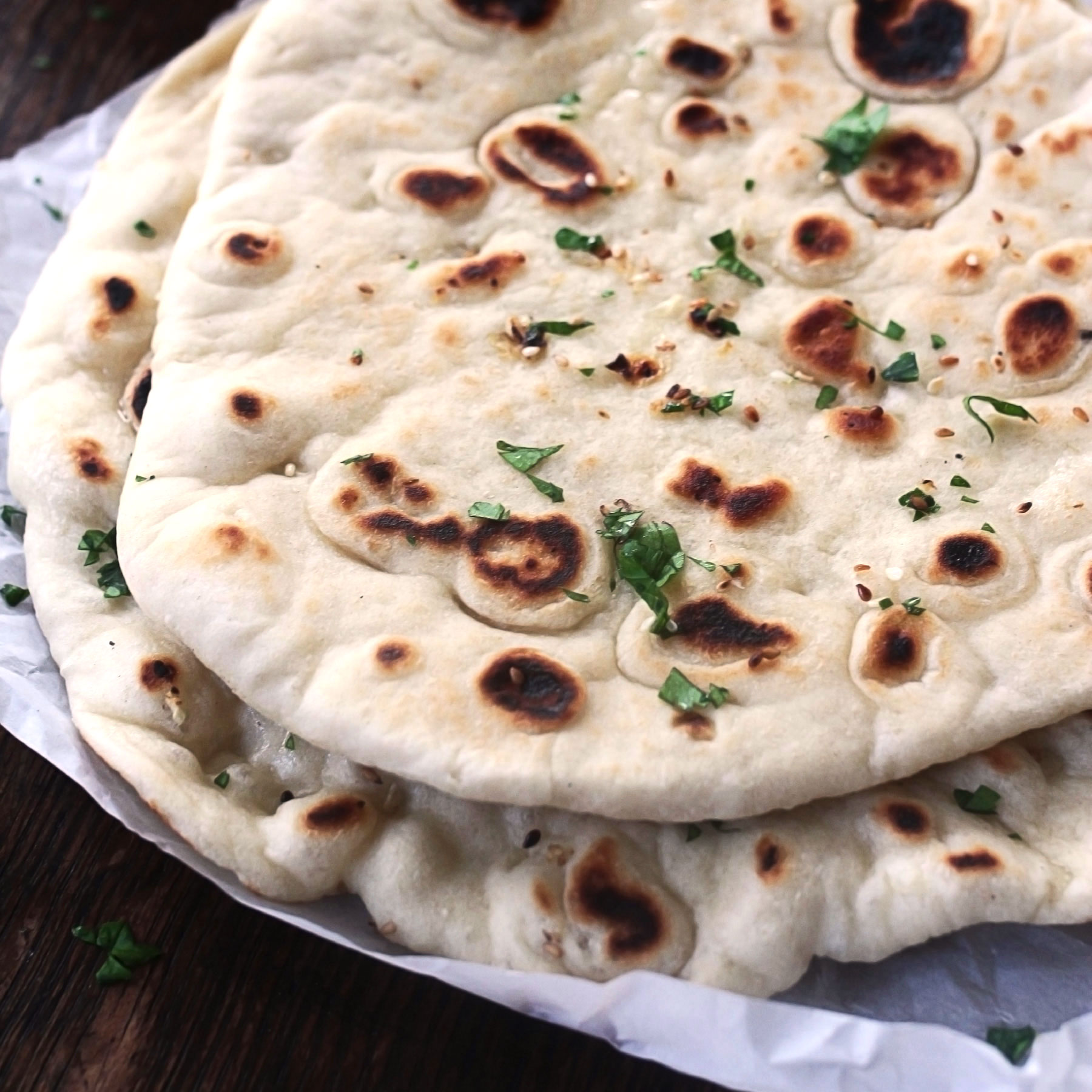 Garlic Naan Bread | Free 7 Day Vegan Meal Plan | Veahero