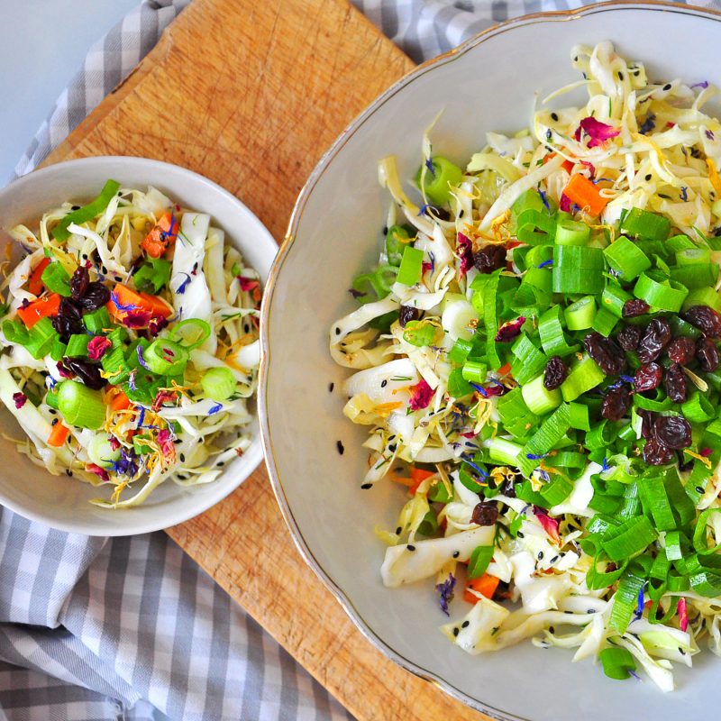 Sweet Cabbage Salad | Free 7 Day Vegan Meal Plan | Veahero