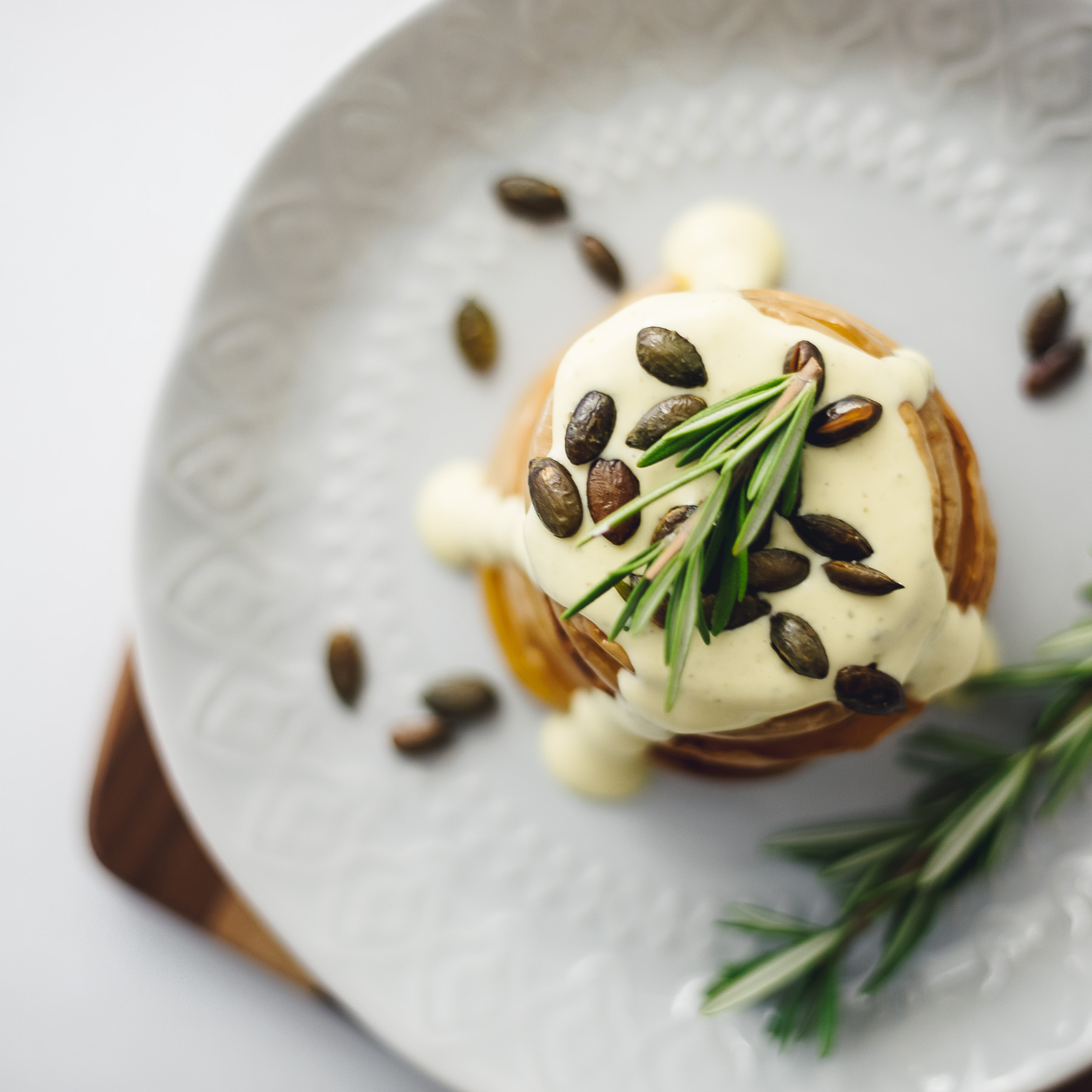 Smashed Butternut Pancakes with Rosemary | Vegan Meal Plan | Veahero
